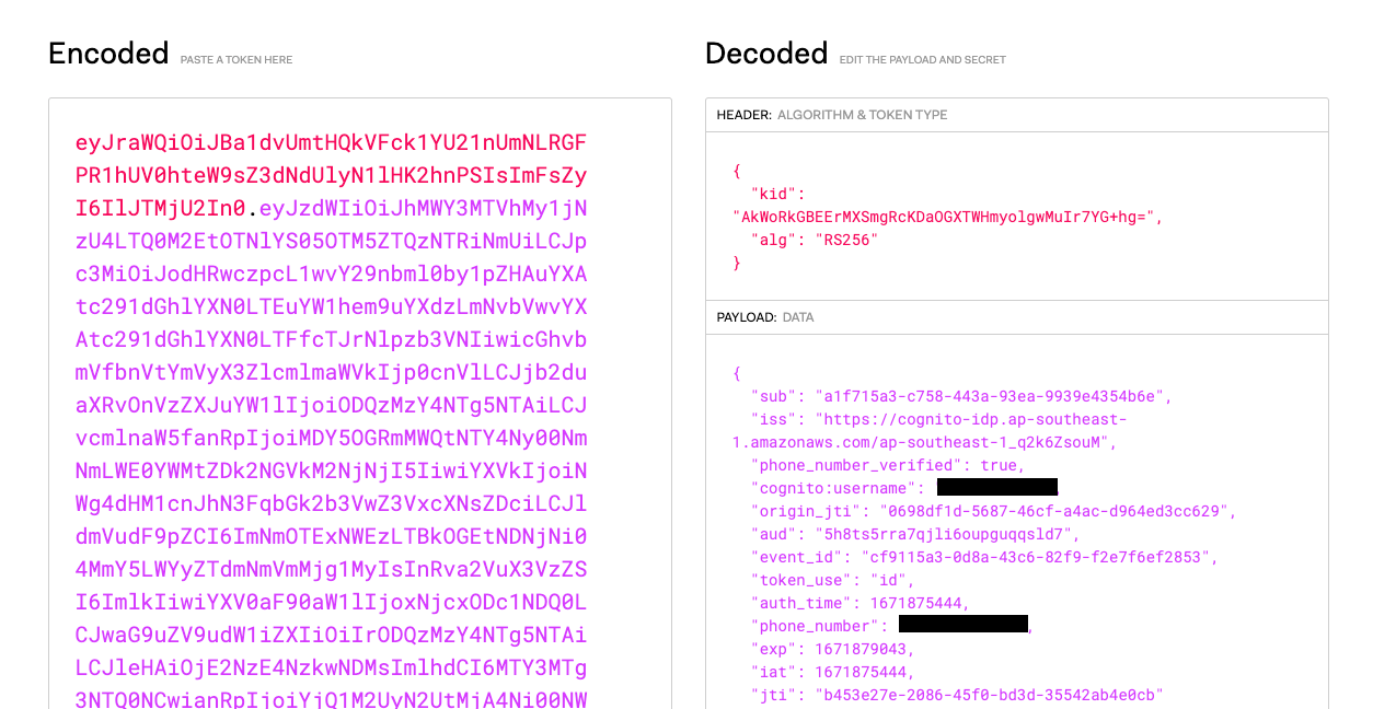 Nodejs Verify And Decode Cognito Jwt Token