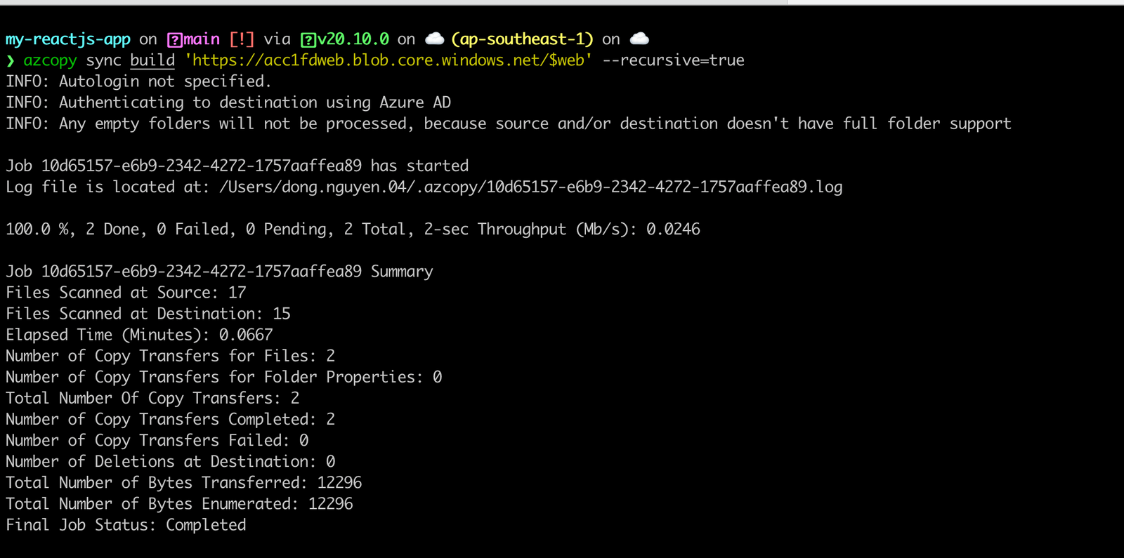 Host Static Website through Storage Account and Azure Front Door using Terraform.