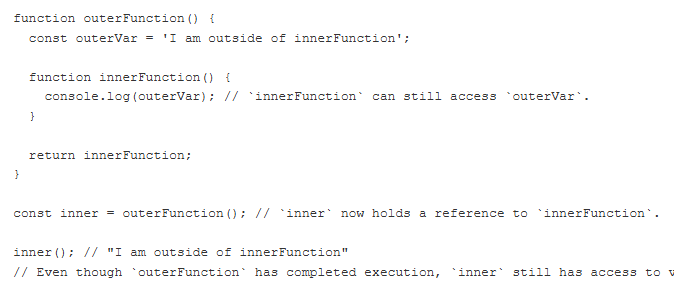 Understanding Closure in javascript